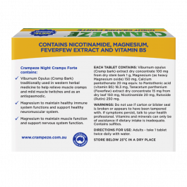 Crampeze Night Cramps Forte 30 Tablets - The Online Pharmacy