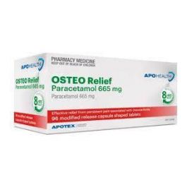 ApoHealth Osteo Relief Paracetamol 665mg 96 Tablet Blister Pack (S3 ...
