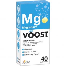 Voost Magnesium 40 Effervescent Tablets - The Online Pharmacy