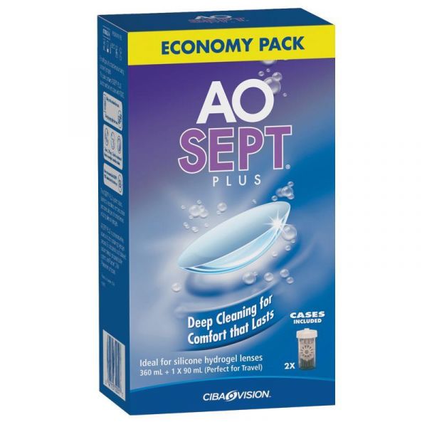 AoSept Plus Economy Pack 360mL + 90mL (450mL) - The Online Pharmacy