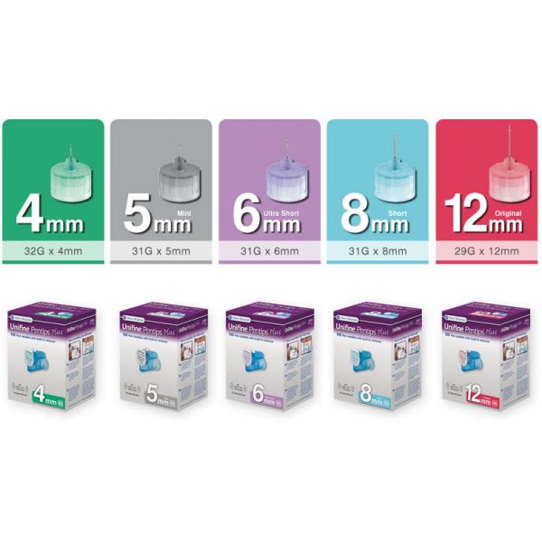 Unifine Pentips Plus 4mm x 32g 100 - The Online Pharmacy