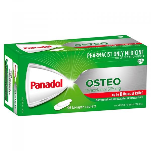 Panadol Osteo 96 Caplets 665mg Paracetamol (S3) - The Online Pharmacy