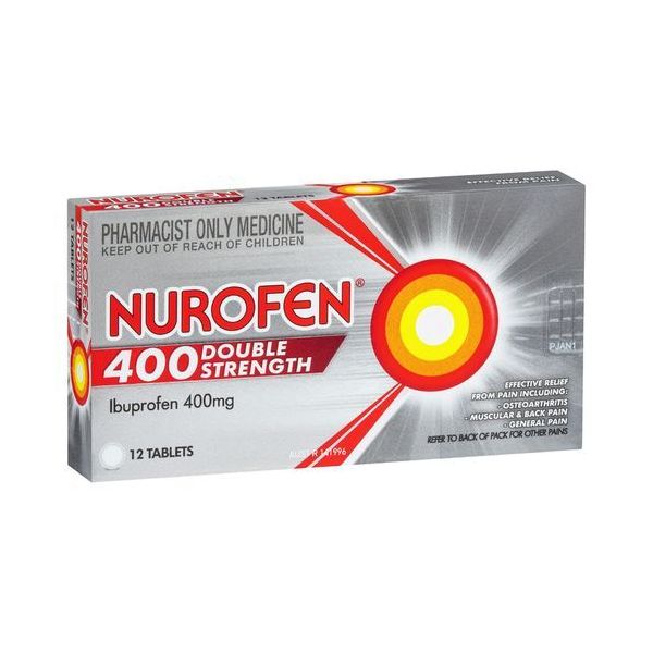 Nurofen Double Strength 400mg 12 Tablets (S3) - The Online Pharmacy