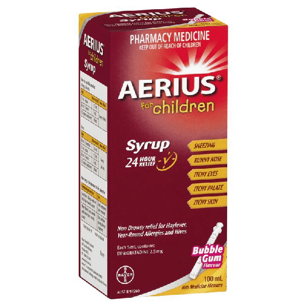 Aerius Syrup For Children 100ml (S2) - The Online Pharmacy