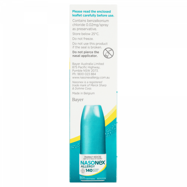Nasonex Allergy 24 Hour Nasal Relief 140 Sprays - The Online Pharmacy