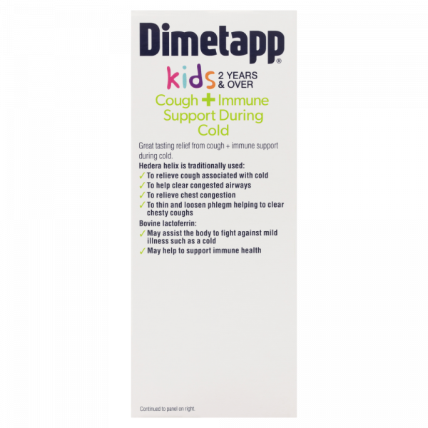 Dimetapp Kids Cough & Immune Support During Cold Liquid 200mL - The ...