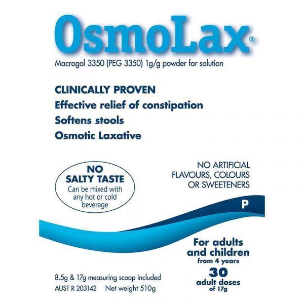 Osmolax Osmotic Laxative Powder 17g x 30 (Total 510g) - The Online Pharmacy