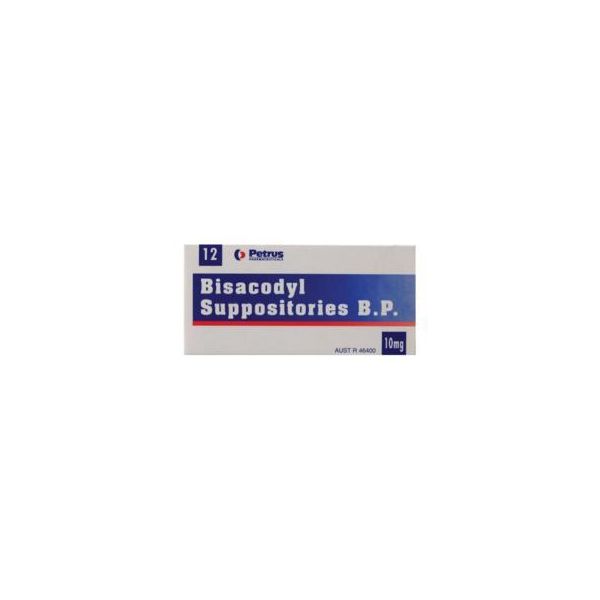 Bisacodyl BP 10mg Suppositories 12 Pack - The Online Pharmacy