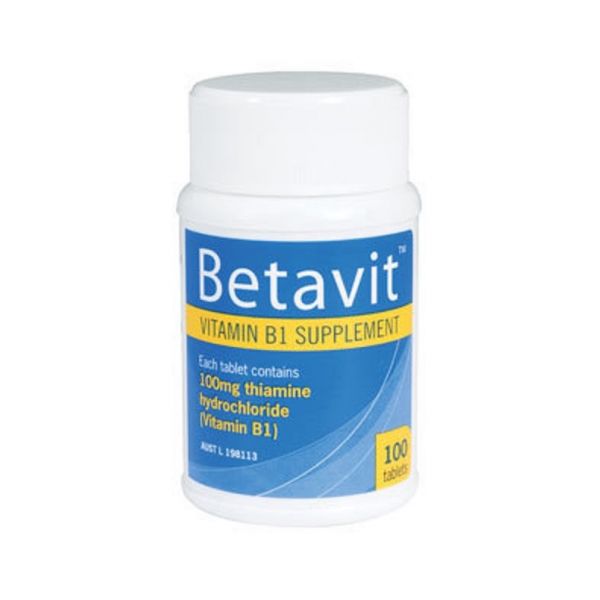 Betavit Vitamin B1 100mg 100 tablets - The Online Pharmacy