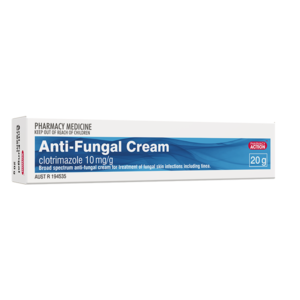 Pharmacy Action Anti-Fungal Cream 1% 20g (S2) - The Online Pharmacy