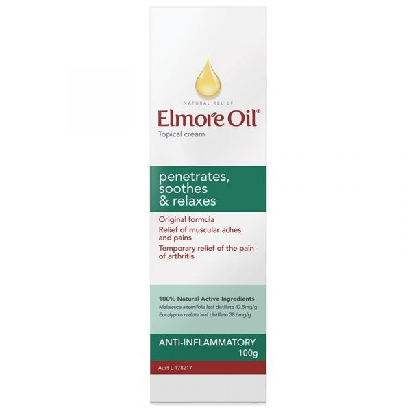 Elmore Oil Natural Pain Relief Cream 100g - The Online Pharmacy