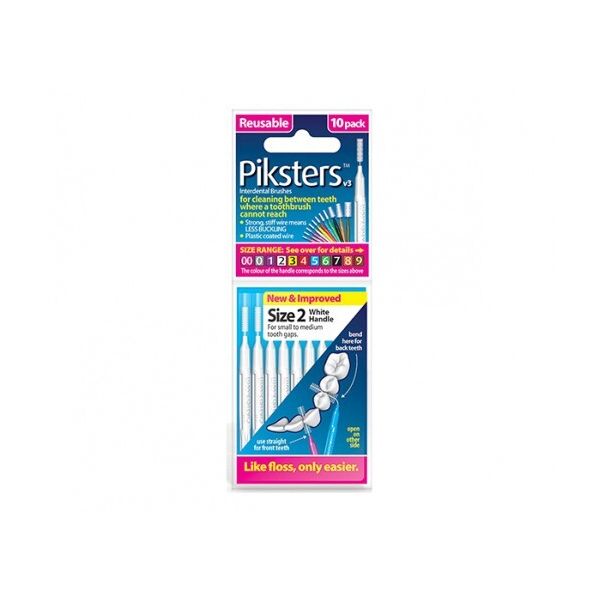 Piksters Size 2 White 10 Pack - The Online Pharmacy