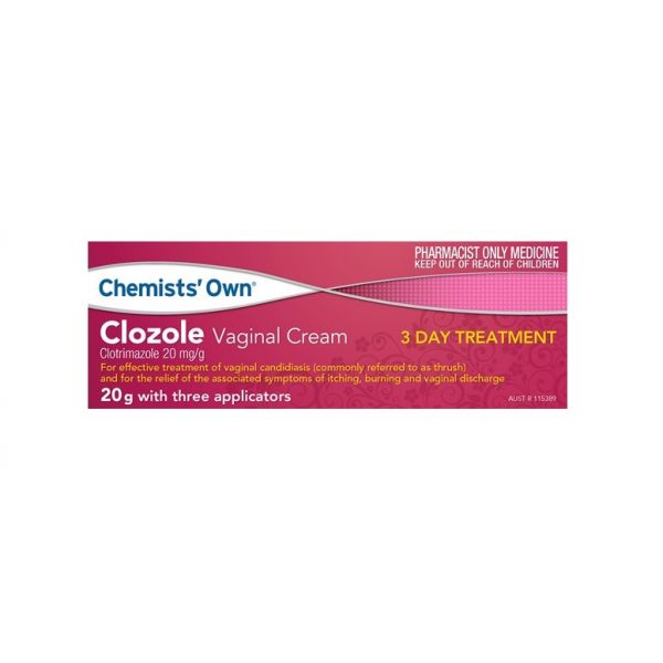 Chemist's Own Clozole Vaginal Cream 3 Day (S3) - The Online Pharmacy