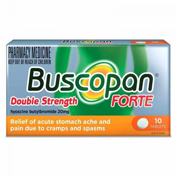 Buscopan Forte 20mg - 10 tablets - The Online Pharmacy