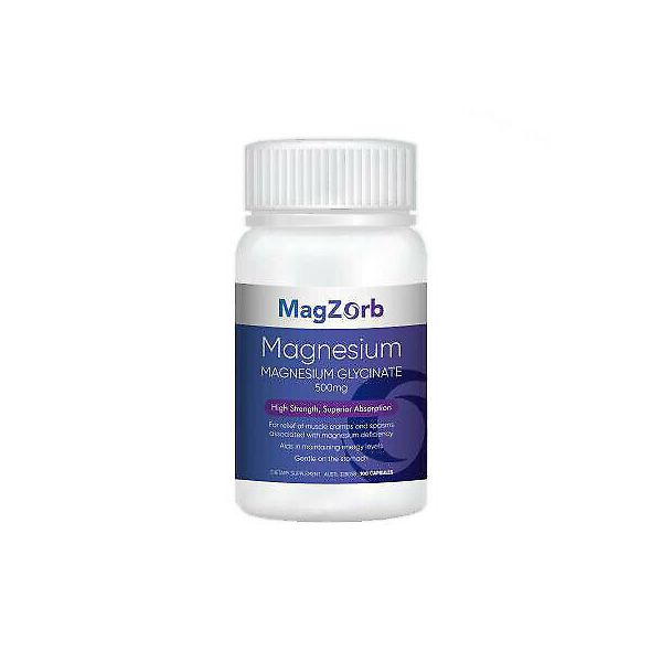 MagZorb Magnesium Glycinate 500mg 100 Capsules - The Online Pharmacy